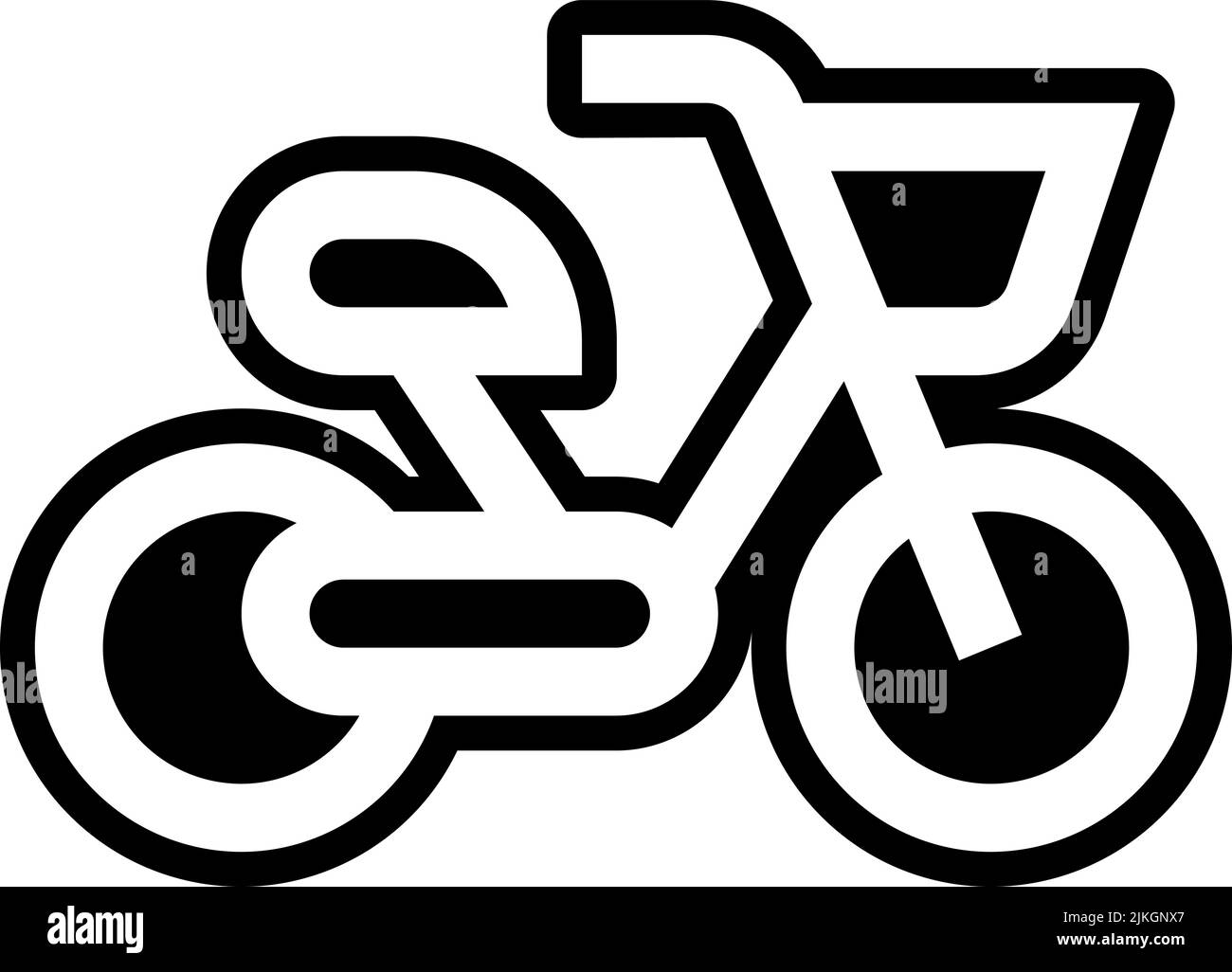 bike icon black vector illustration Stock Vector Image & Art - Alamy