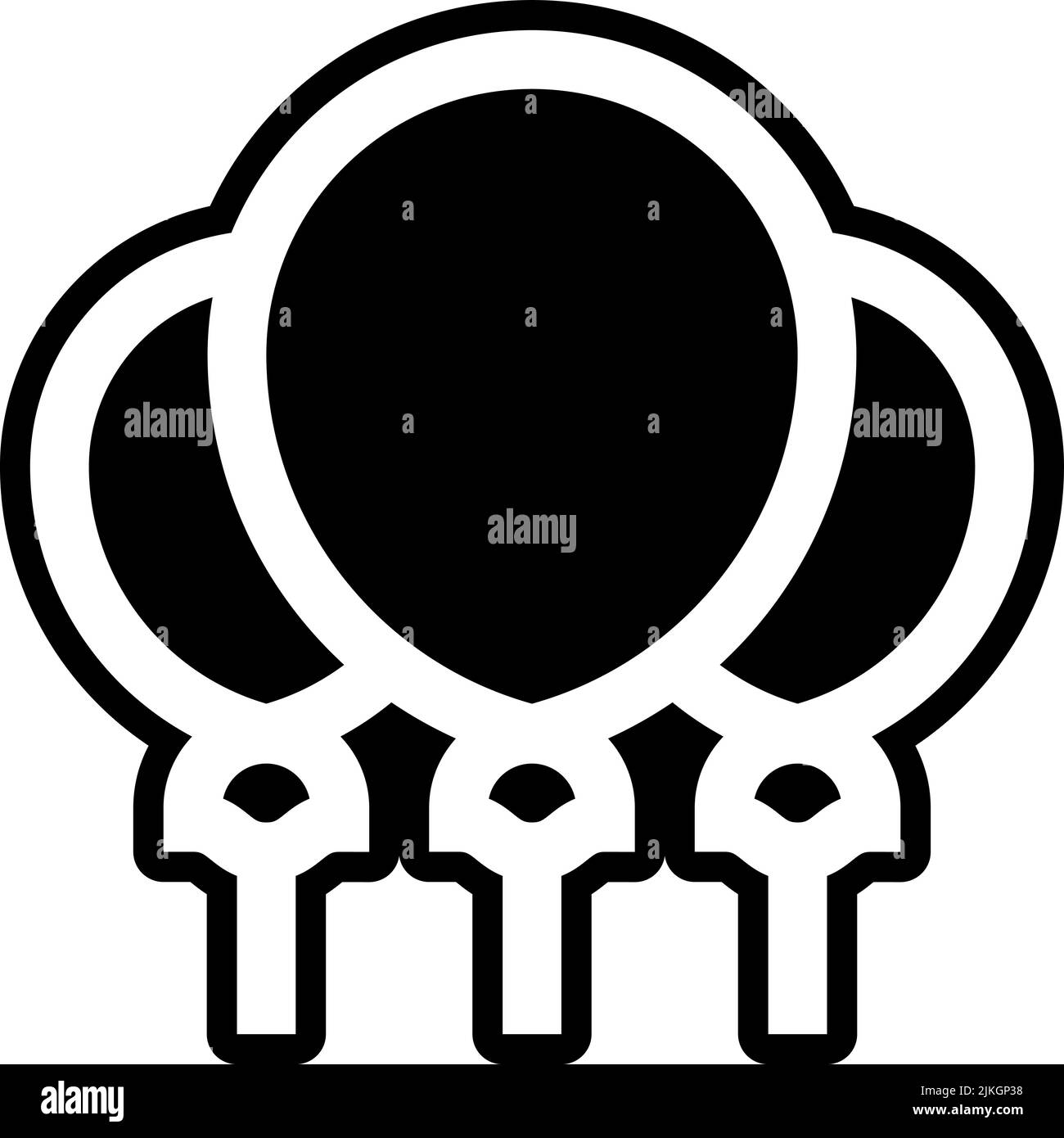 balloon icon black vector illustration Stock Vector Image & Art - Alamy
