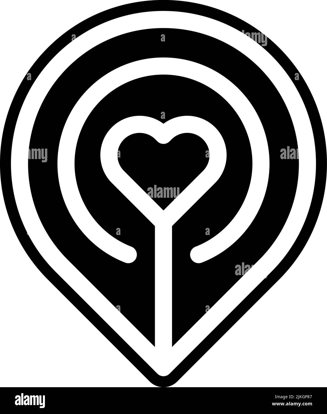 location icon black vector illustration Stock Vector Image & Art - Alamy