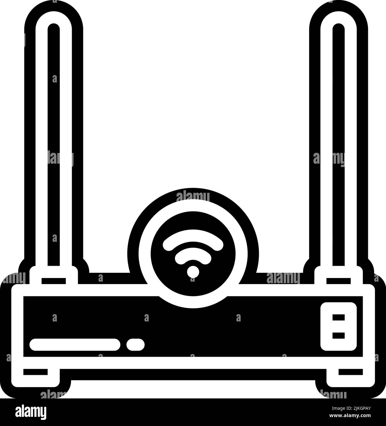 router icon black vector illustration Stock Vector Image & Art - Alamy