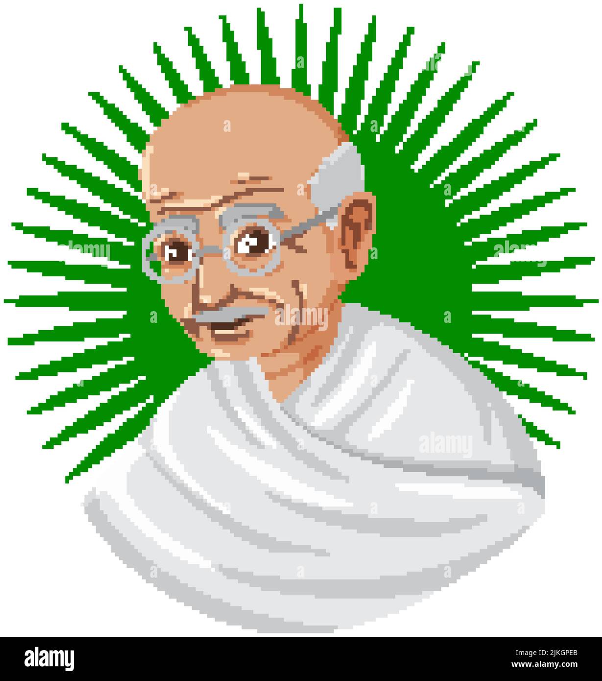 Mahatma Gandhi portrait vector illustration Stock Vector Image & Art ...
