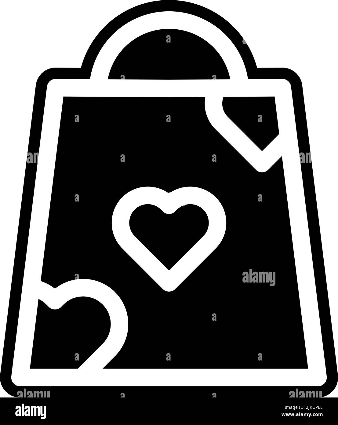 gift bag icon black vector illustration Stock Vector Image & Art - Alamy