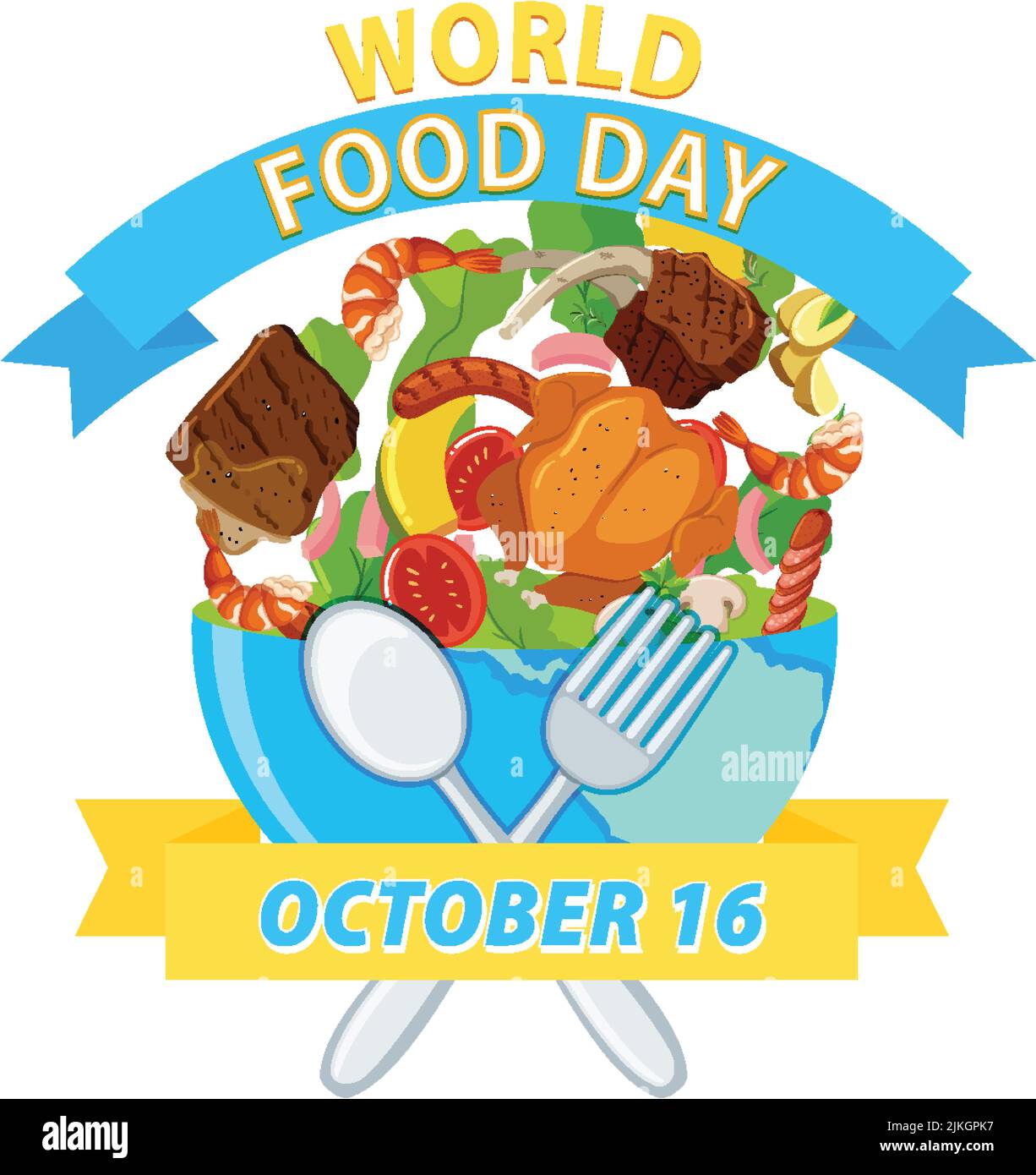 World Food Day Banner Template illustration Stock Vector Image & Art ...