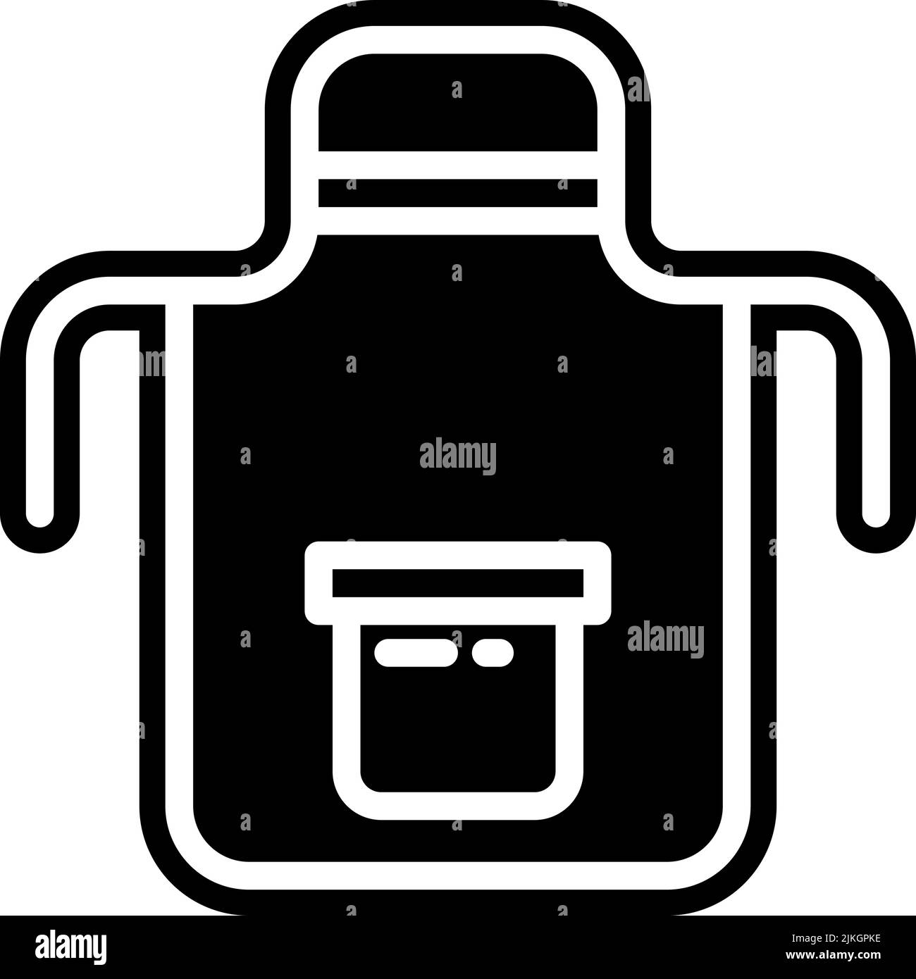 apron icon black vector illustration Stock Vector Image & Art - Alamy