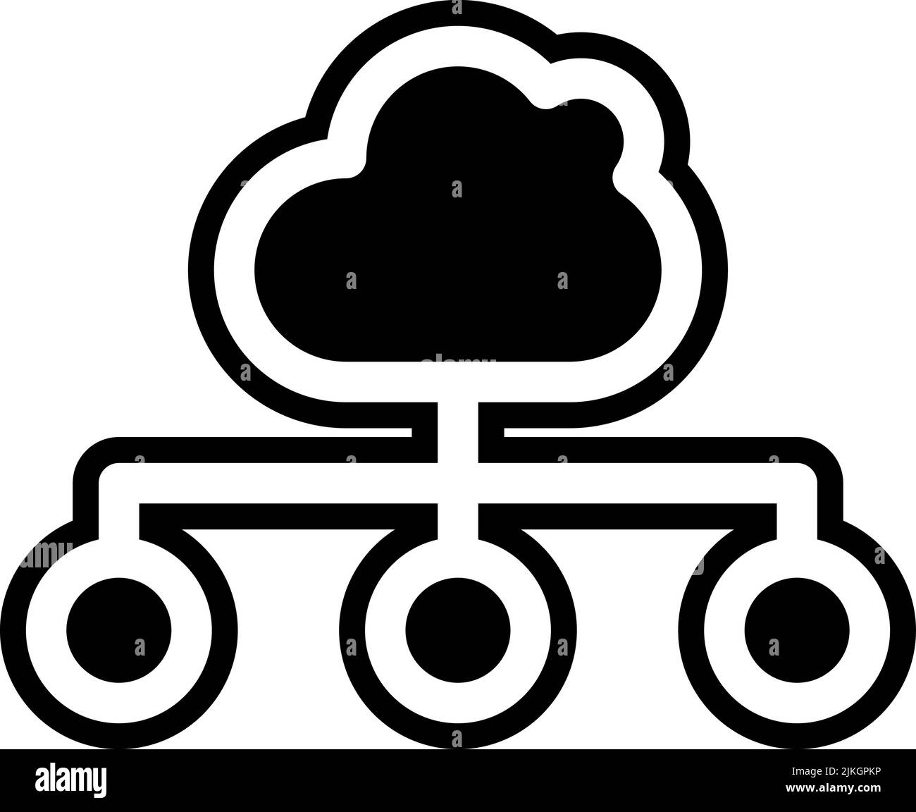 server icon black vector illustration Stock Vector Image & Art - Alamy