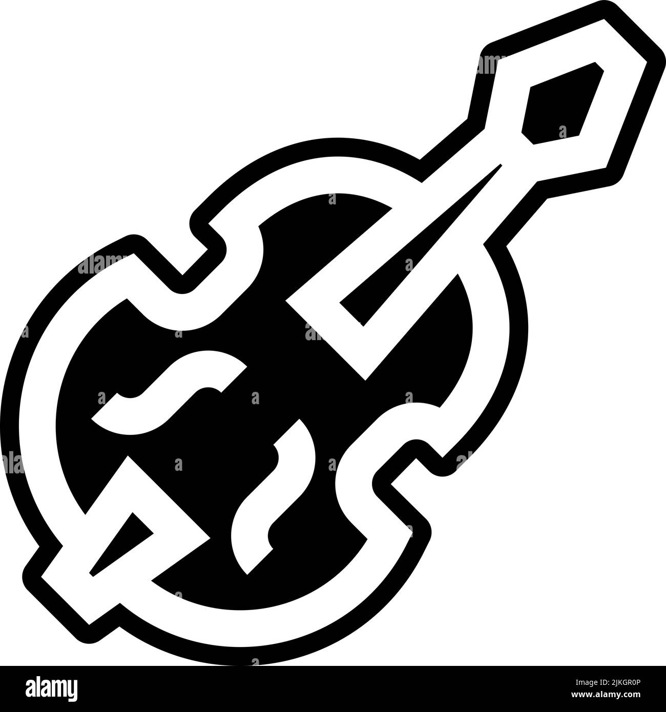 violin icon black vector illustration Stock Vector Image & Art - Alamy