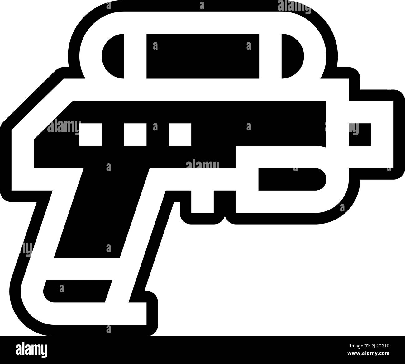 Blaster icon vector vectors Black and White Stock Photos & Images - Alamy