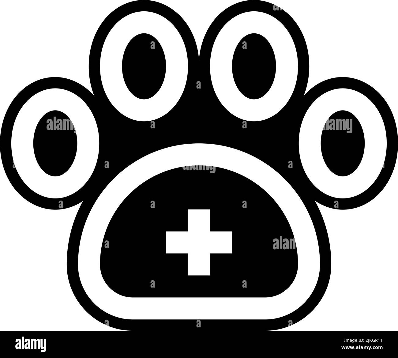 veterinary icon black vector illustration Stock Vector Image & Art - Alamy
