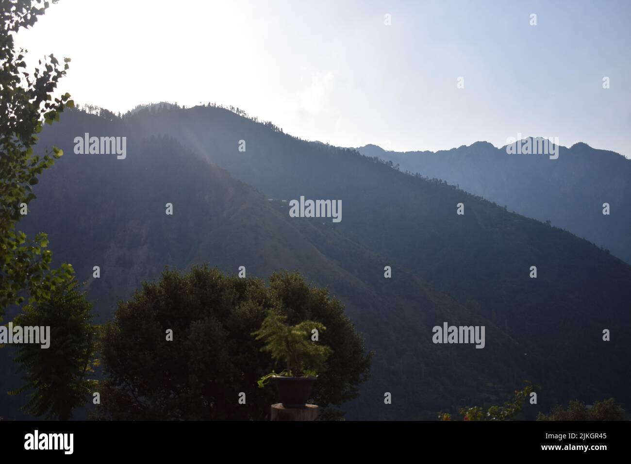 A beautiful view of mountains and hills in Azad Jammu and Kashmir Stock ...