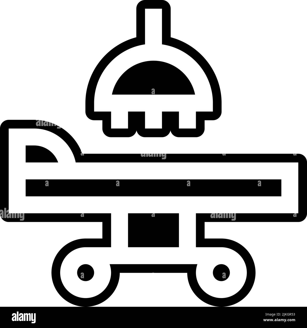 surgical table icon black vector illustration Stock Vector Image & Art ...