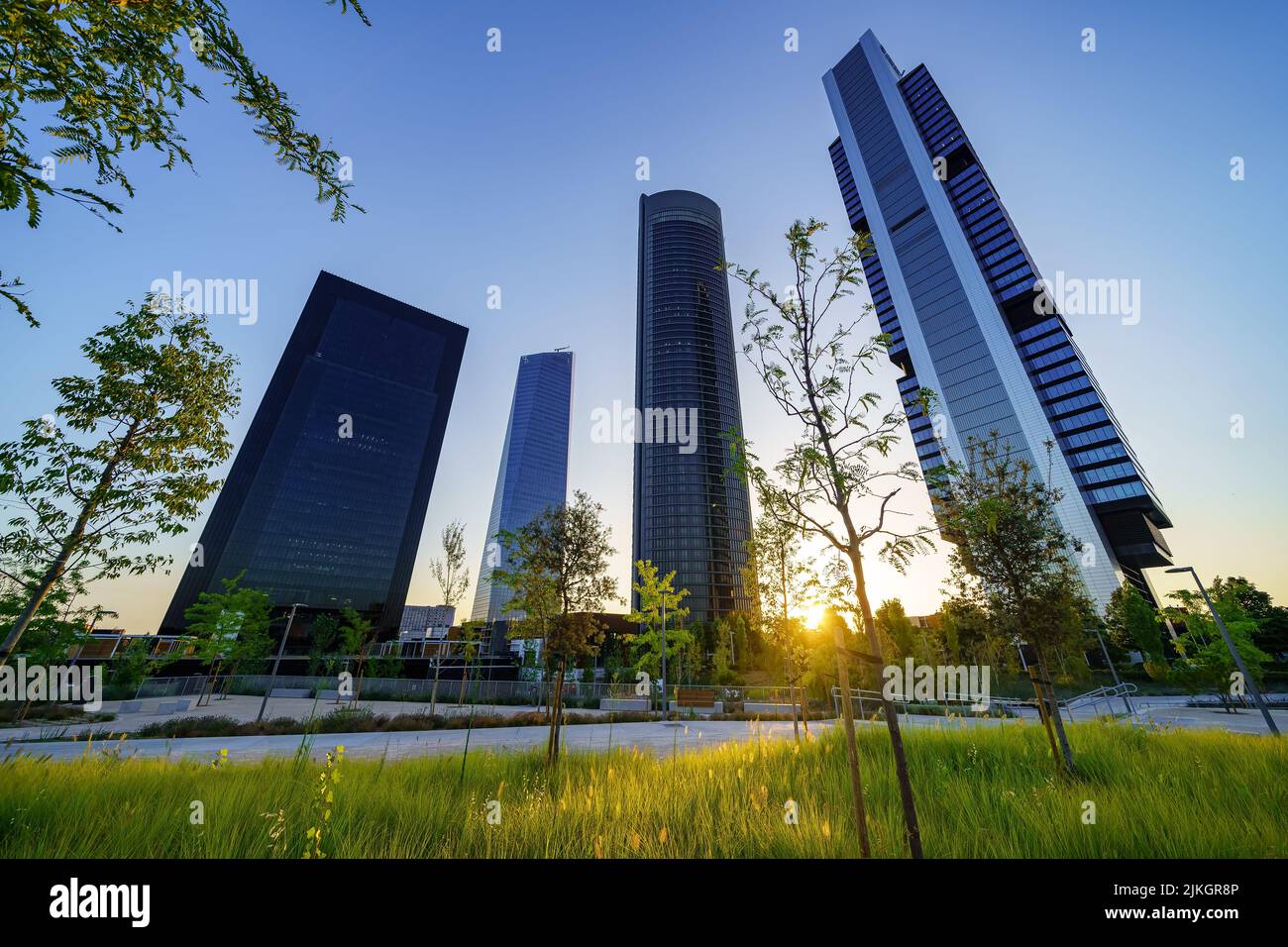 Business towers in madrid city hi-res stock photography and images - Alamy