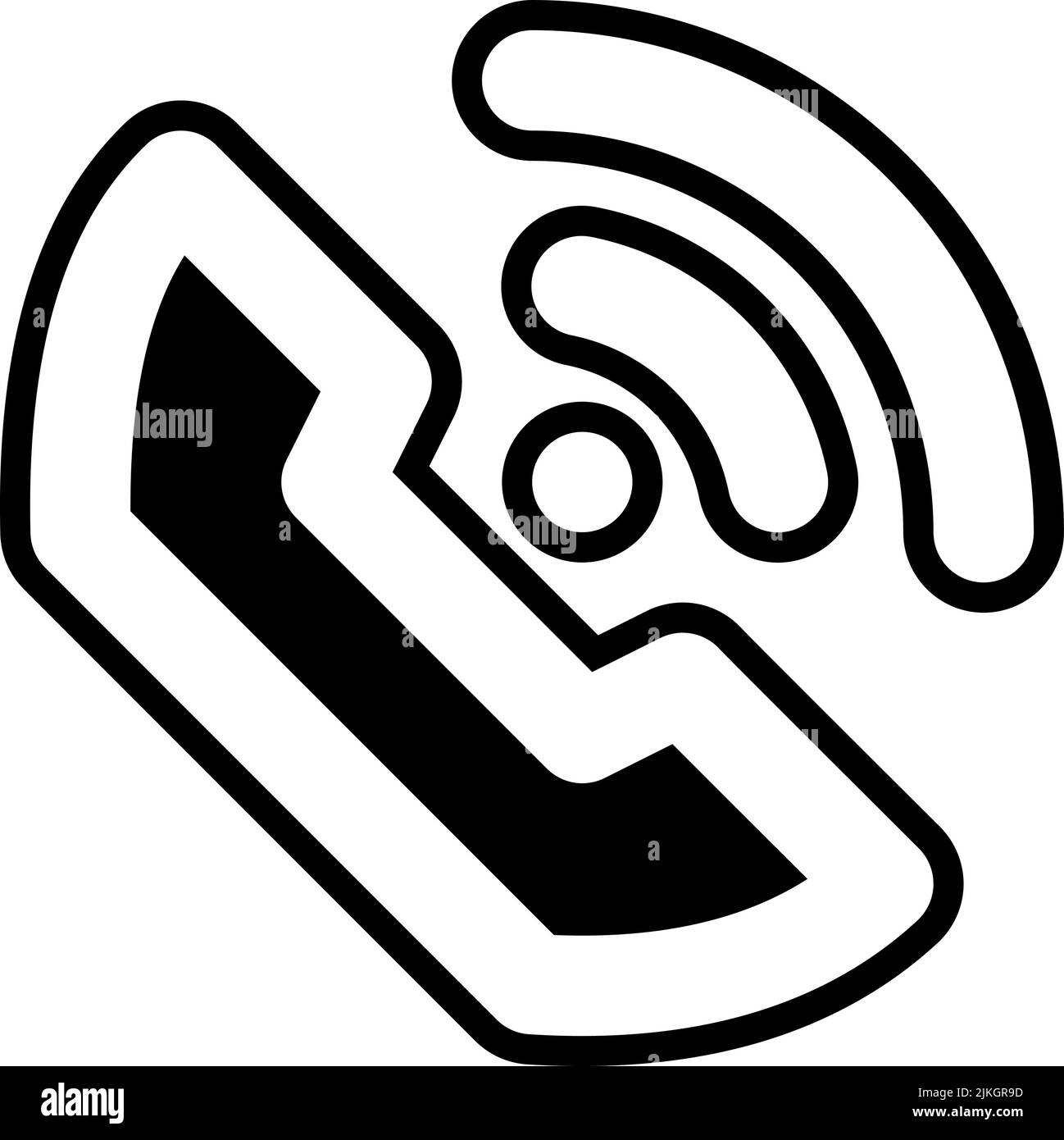 outgoing call icon black vector illustration Stock Vector Image & Art ...