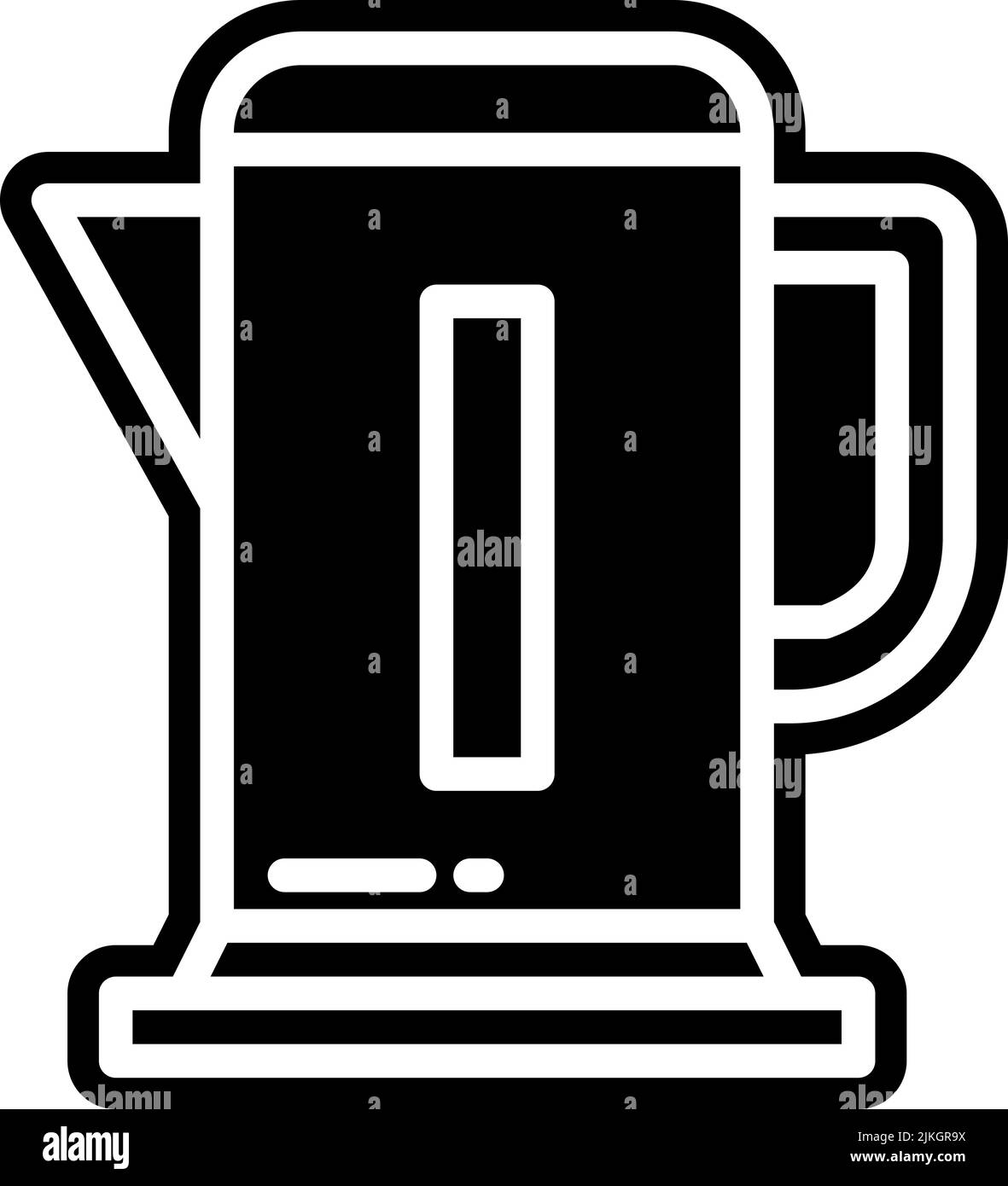 kettle icon black vector illustration Stock Vector Image & Art - Alamy