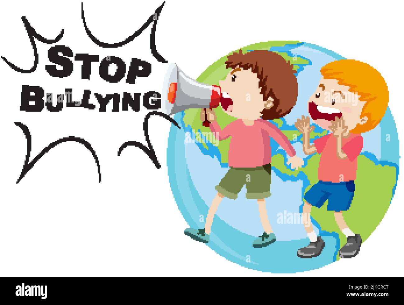 Stop Bullying Concept Vector Illustration Stock Vector Image And Art Alamy