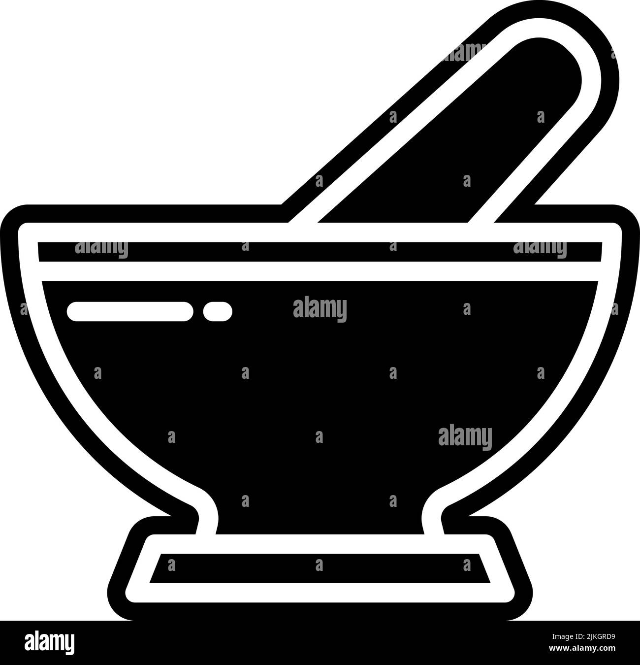 mortar icon black vector illustration Stock Vector Image & Art - Alamy