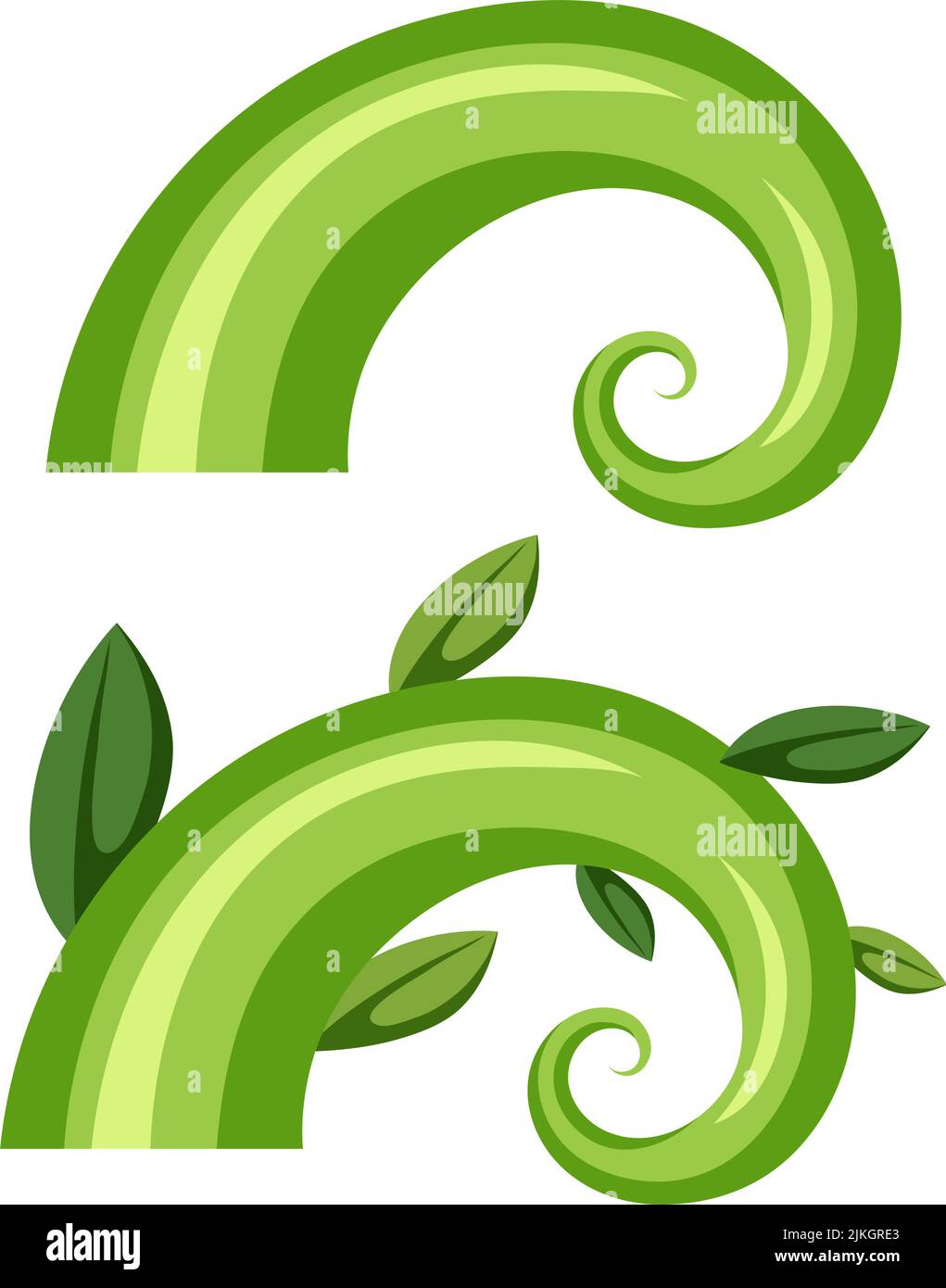 Green plant cartoon isolated illustration Stock Vector Image & Art - Alamy
