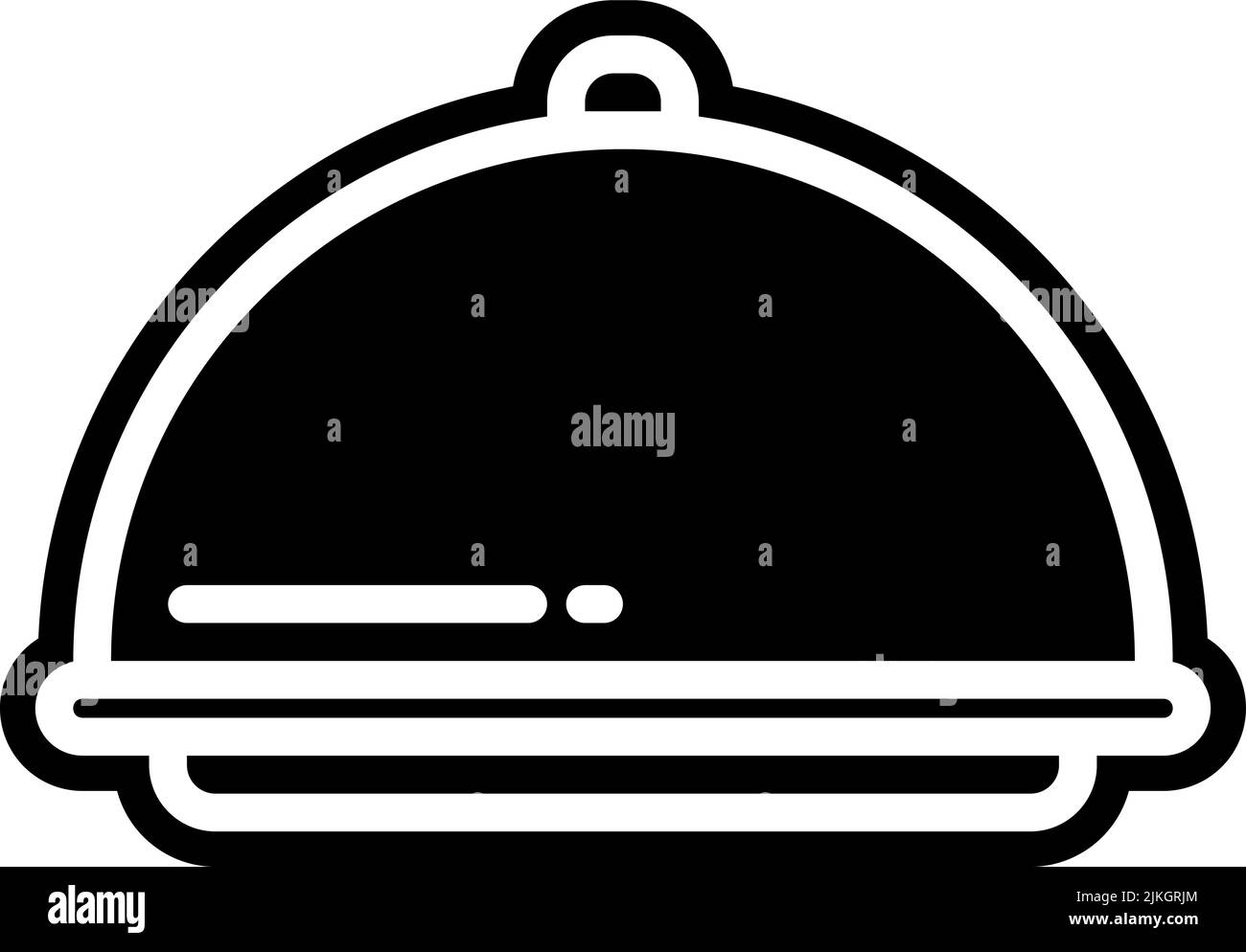 cloche icon black vector illustration Stock Vector Image & Art - Alamy