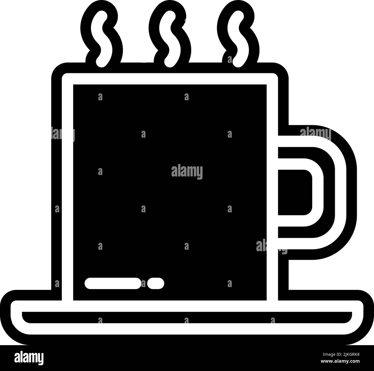cup icon black vector illustration Stock Vector Image & Art - Alamy