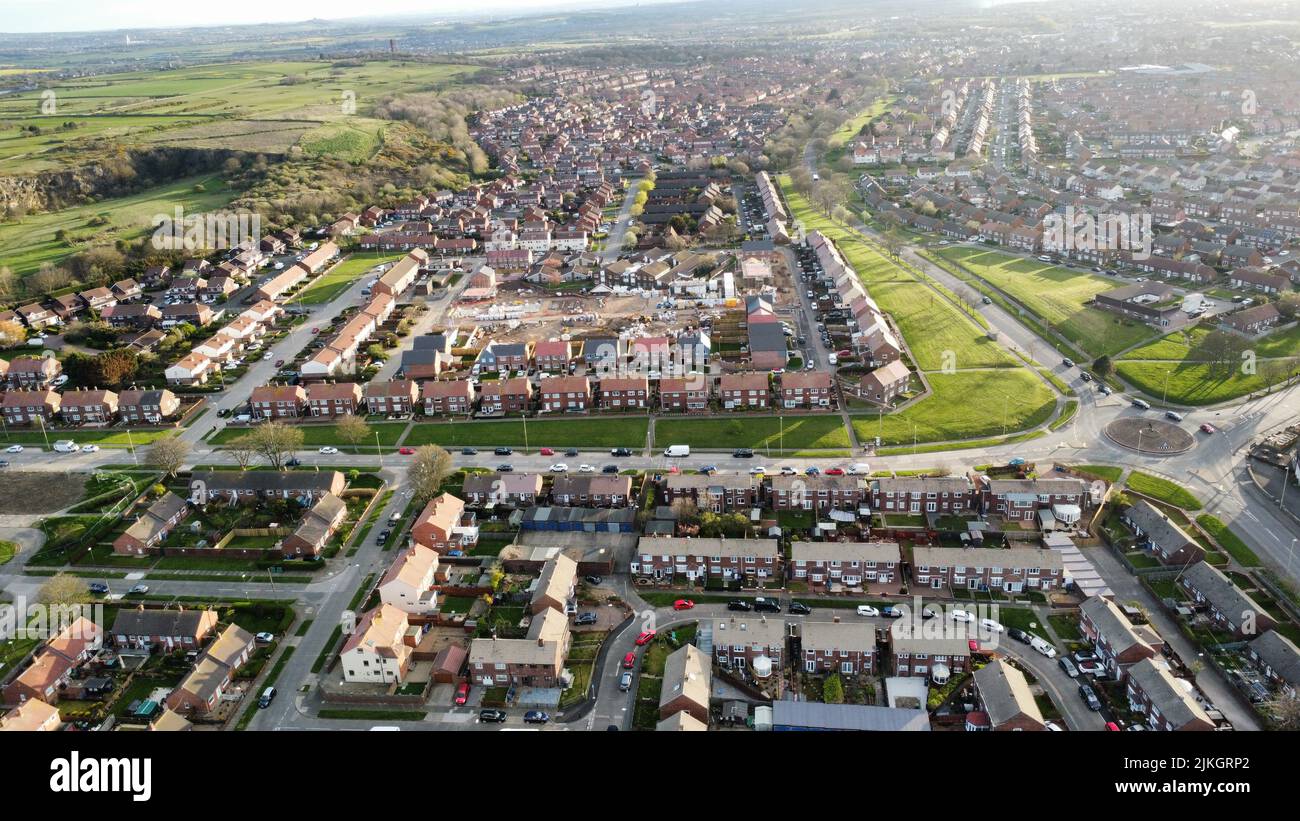 A beautiful view of the South Shields town at daytime in England Stock ...