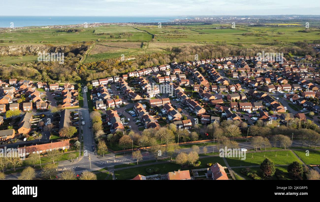 A beautiful view of the South Shields town at daytime in England Stock ...