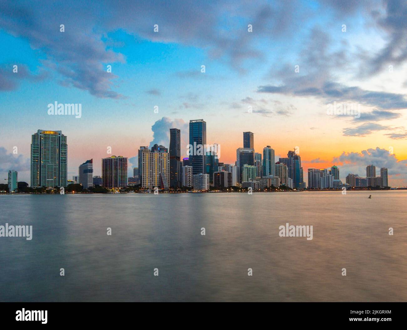 Downtown miami view skyscrapers hi-res stock photography and images - Alamy