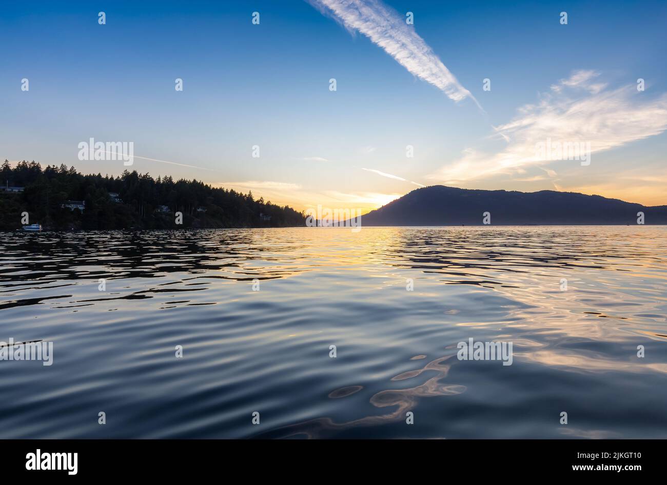 Canadian Nature Landscape View of the Gulf Islands on West Coast of ...