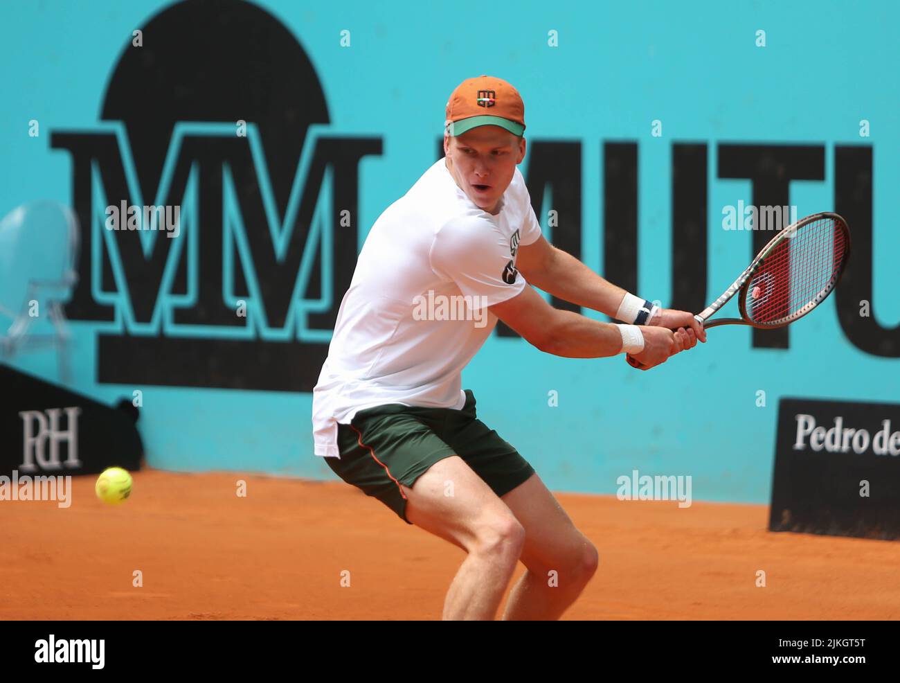 Jenson Brooksby of United States during the Mutua Madrid Open 2022 ...