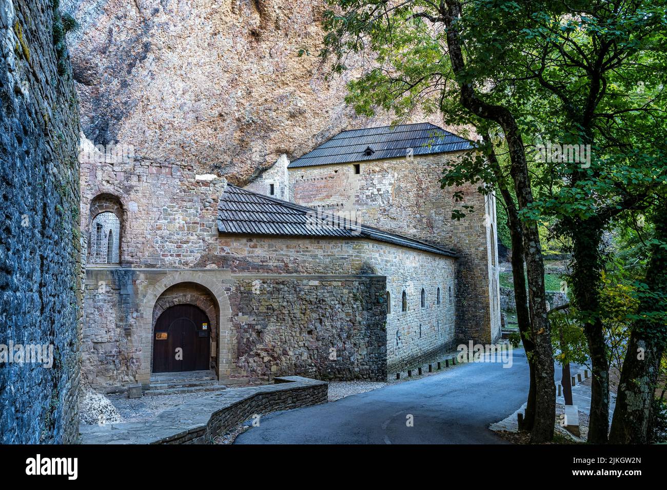 The Royal Monastery Of San Juan De La Pena near Jaca. Huesca, Aragon ...