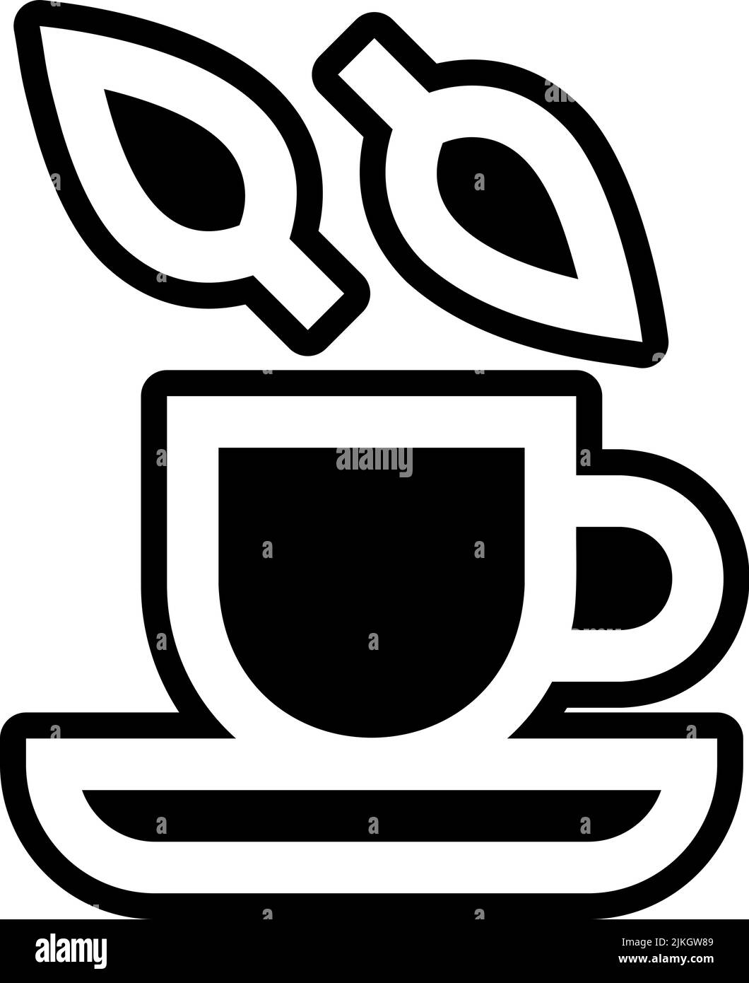 tea icon black vector illustration Stock Vector Image & Art - Alamy