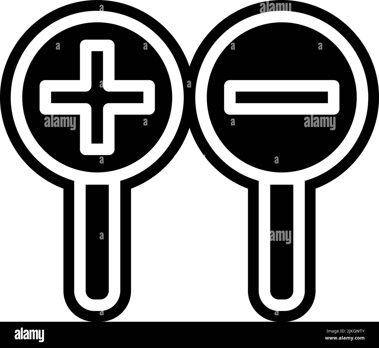 zoom icon black vector illustration Stock Vector Image & Art - Alamy