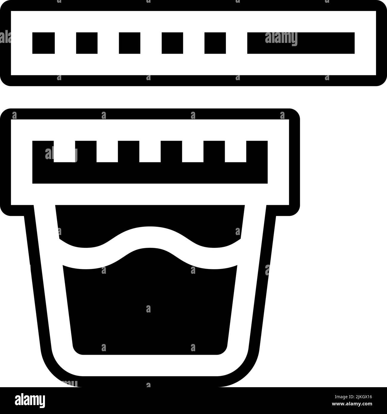 urine test icon black vector illustration Stock Vector Image & Art - Alamy