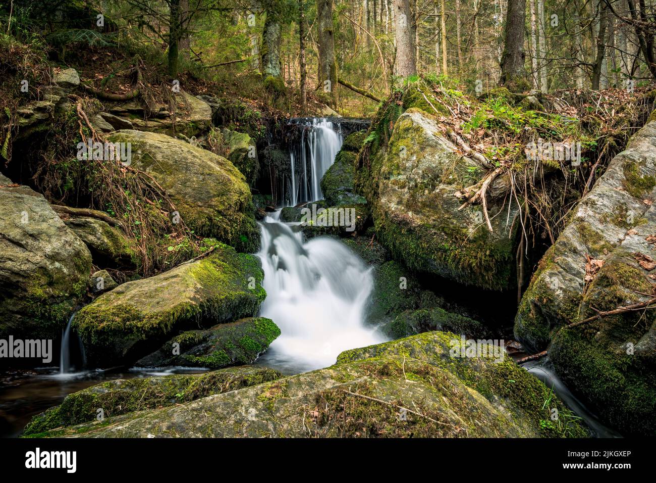 Nagelsteiner Wasserfälle Bayerischer Wald zwischen Obermühlbach und ...