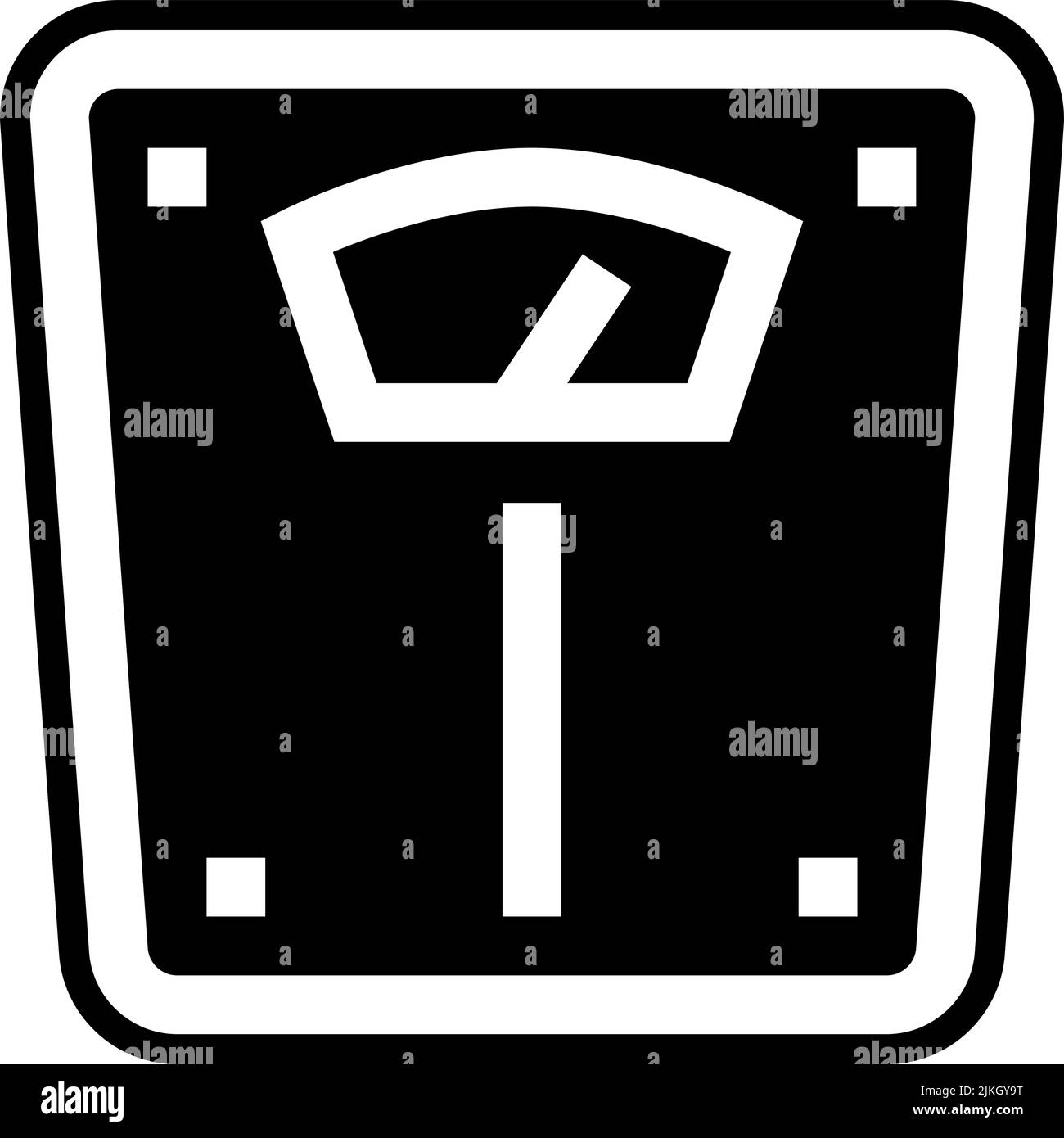weight scale icon black vector illustration Stock Vector Image & Art ...