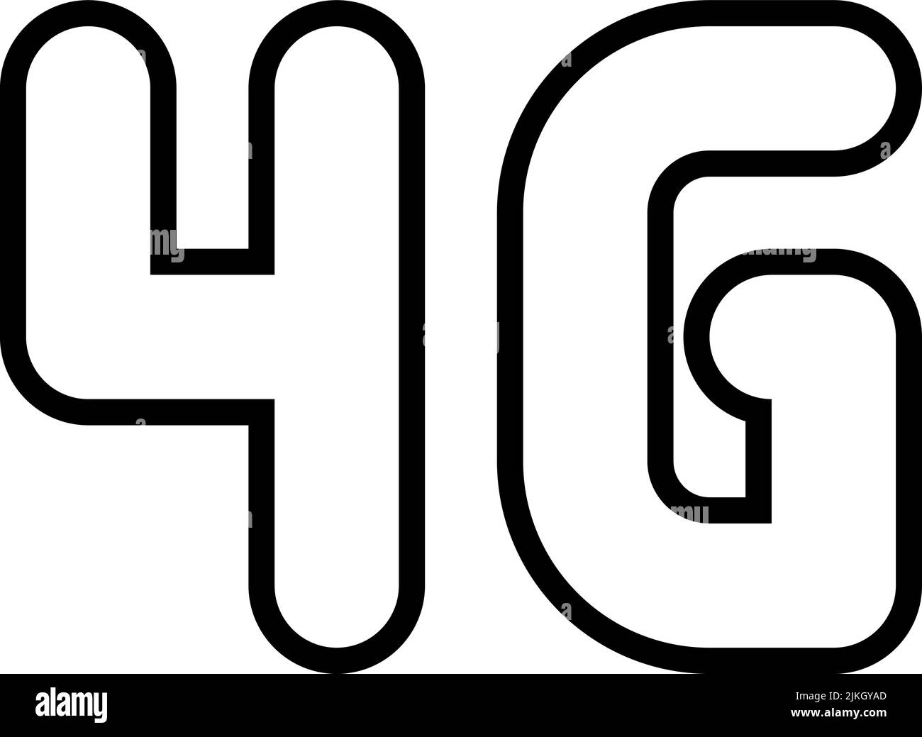 g icon black vector illustration Stock Vector Image & Art - Alamy