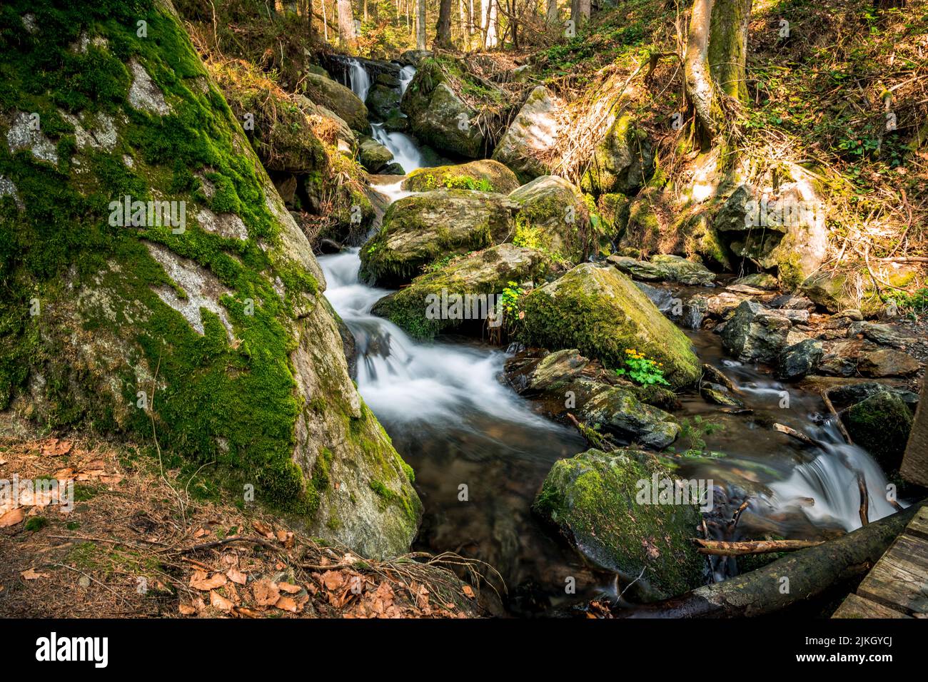 Nagelsteiner Wasserfälle Bayerischer Wald zwischen Obermühlbach und ...
