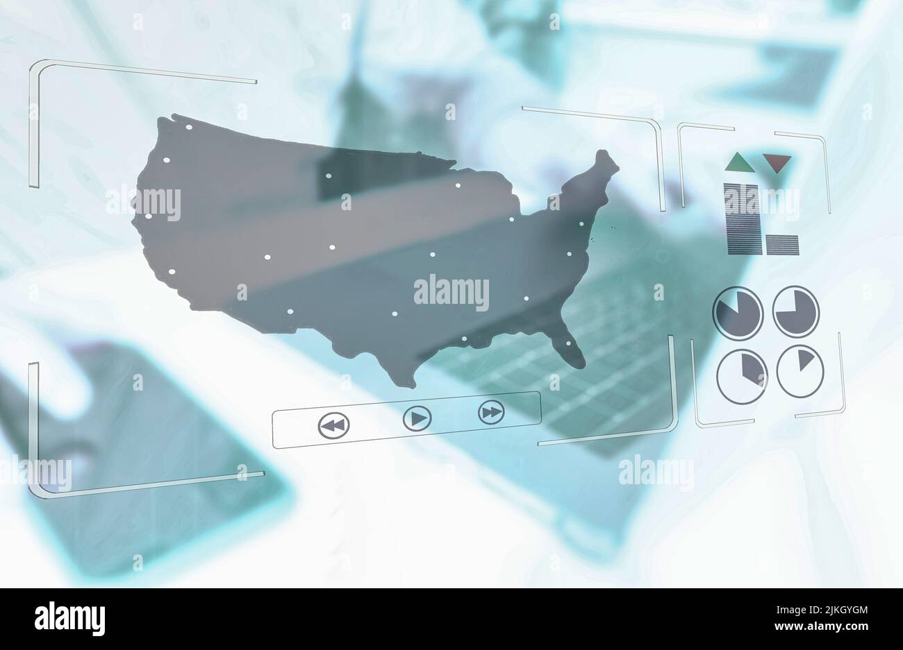 Distribution network map united states hi-res stock photography and ...