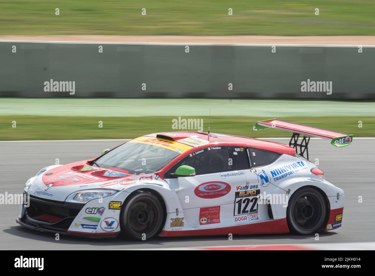 french race car in the track. Renault Megane Stock Photo - Alamy