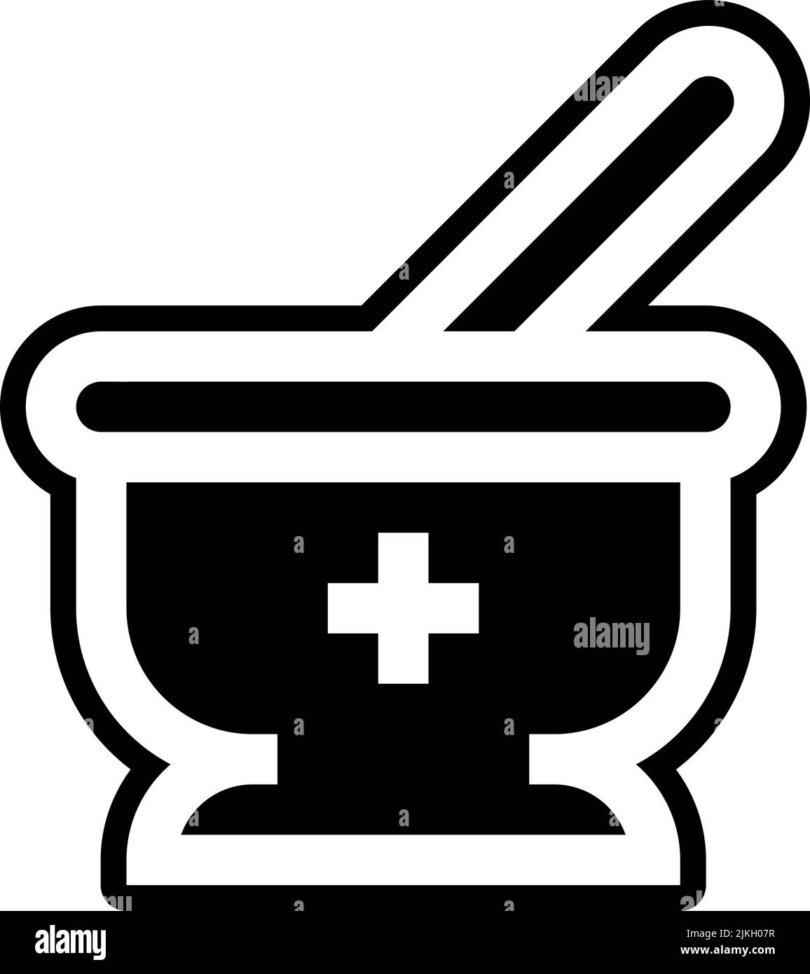 mortar icon black vector illustration Stock Vector Image & Art - Alamy