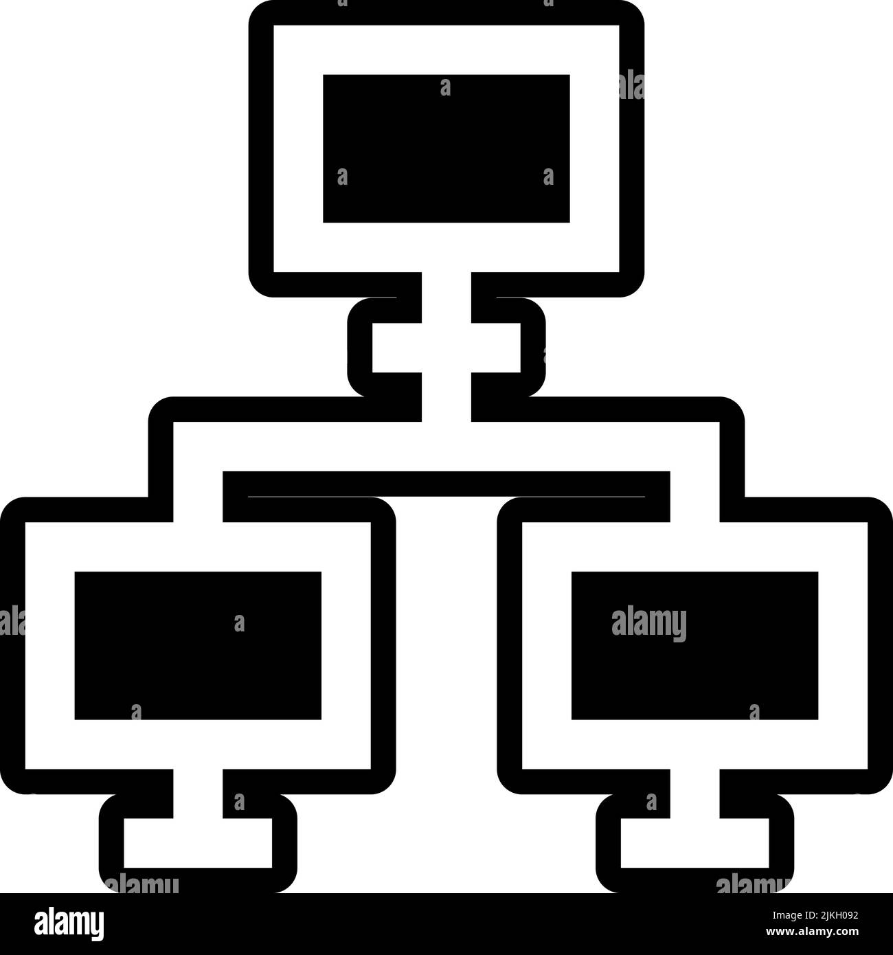 lan icon black vector illustration Stock Vector Image & Art - Alamy