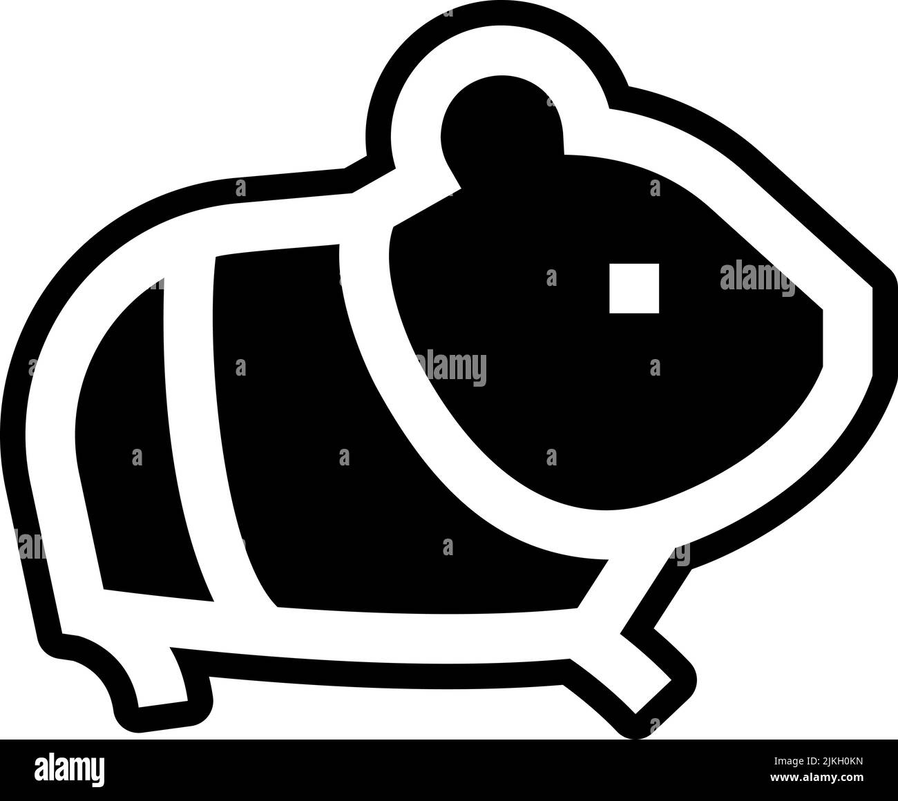 guinea pig icon black vector illustration Stock Vector Image & Art - Alamy