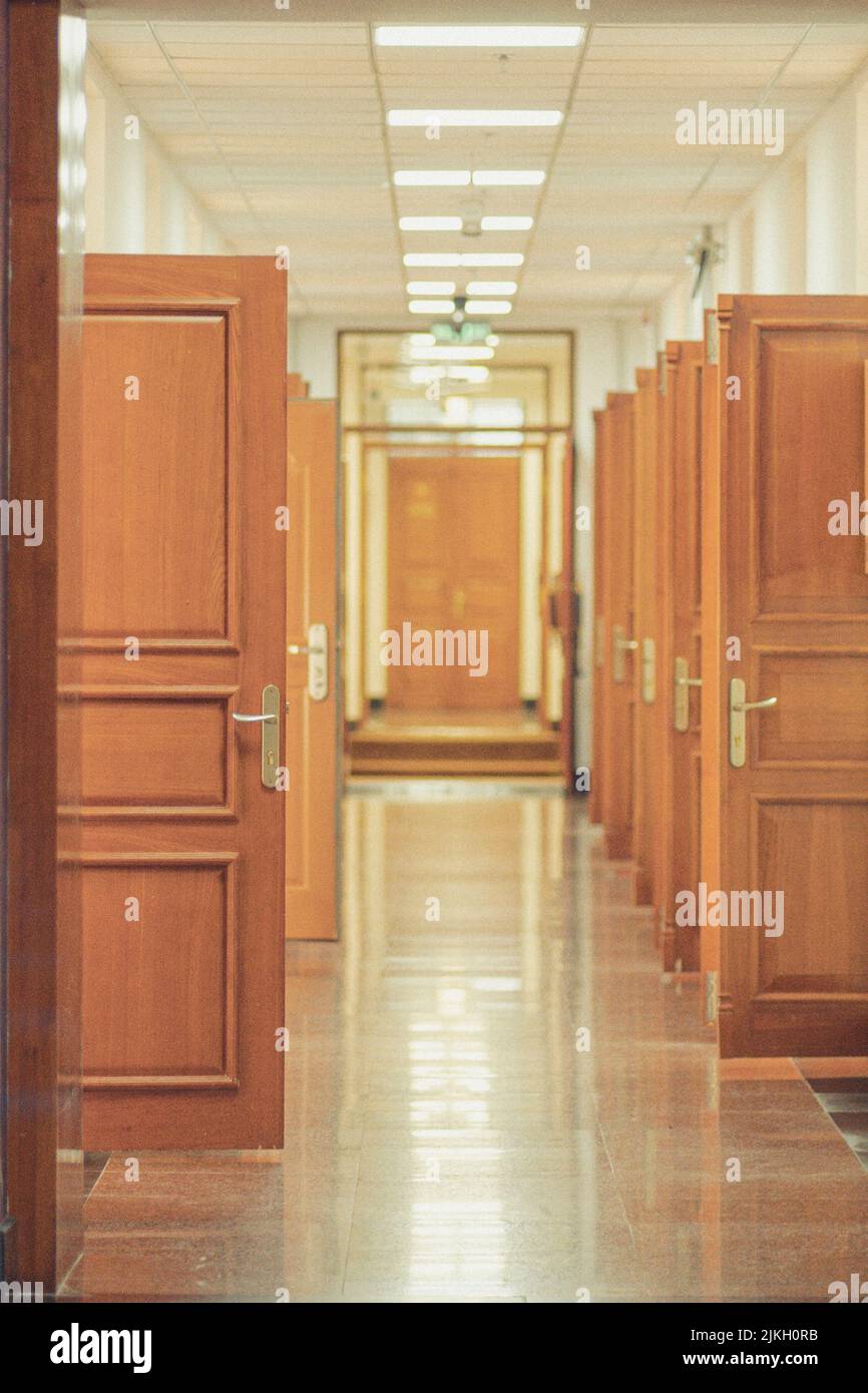 Open wooden doors hi-res stock photography and images - Alamy