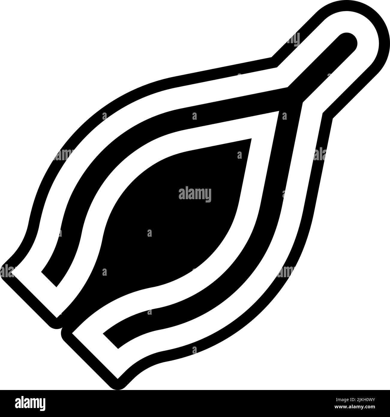 tweezer icon black vector illustration Stock Vector Image & Art - Alamy