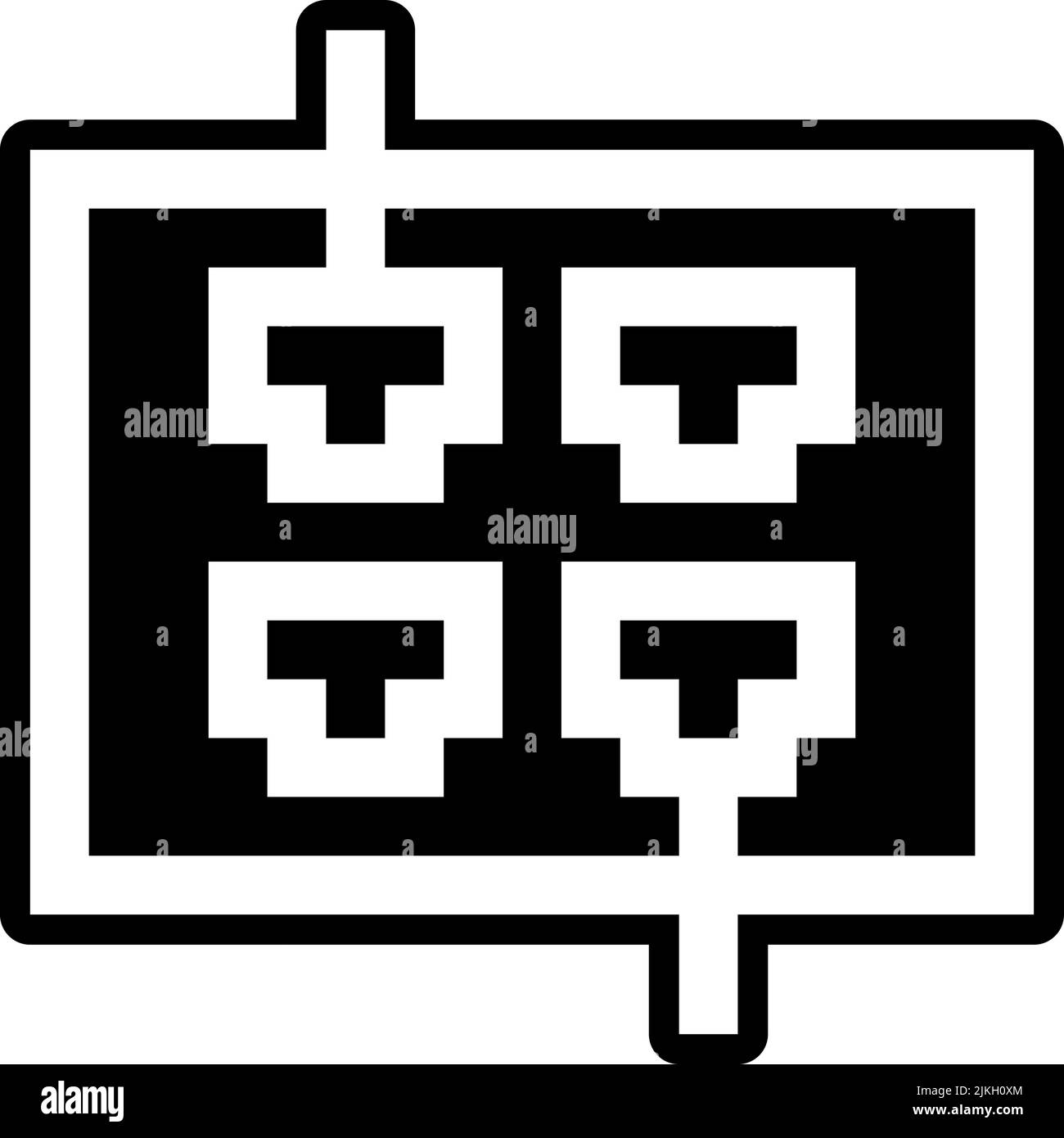 hub icon black vector illustration Stock Vector Image & Art - Alamy