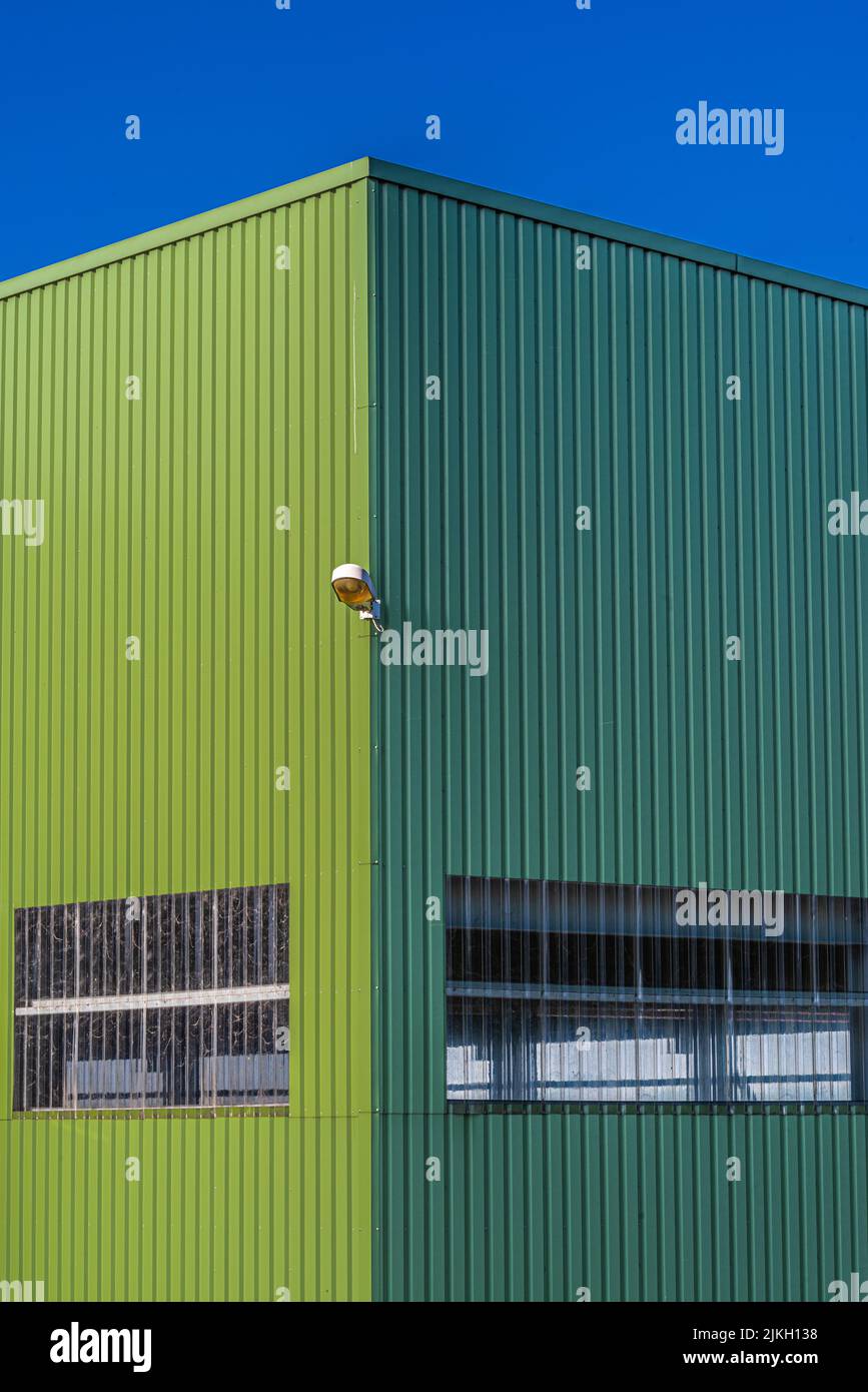 The exterior of a green building Stock Photo - Alamy