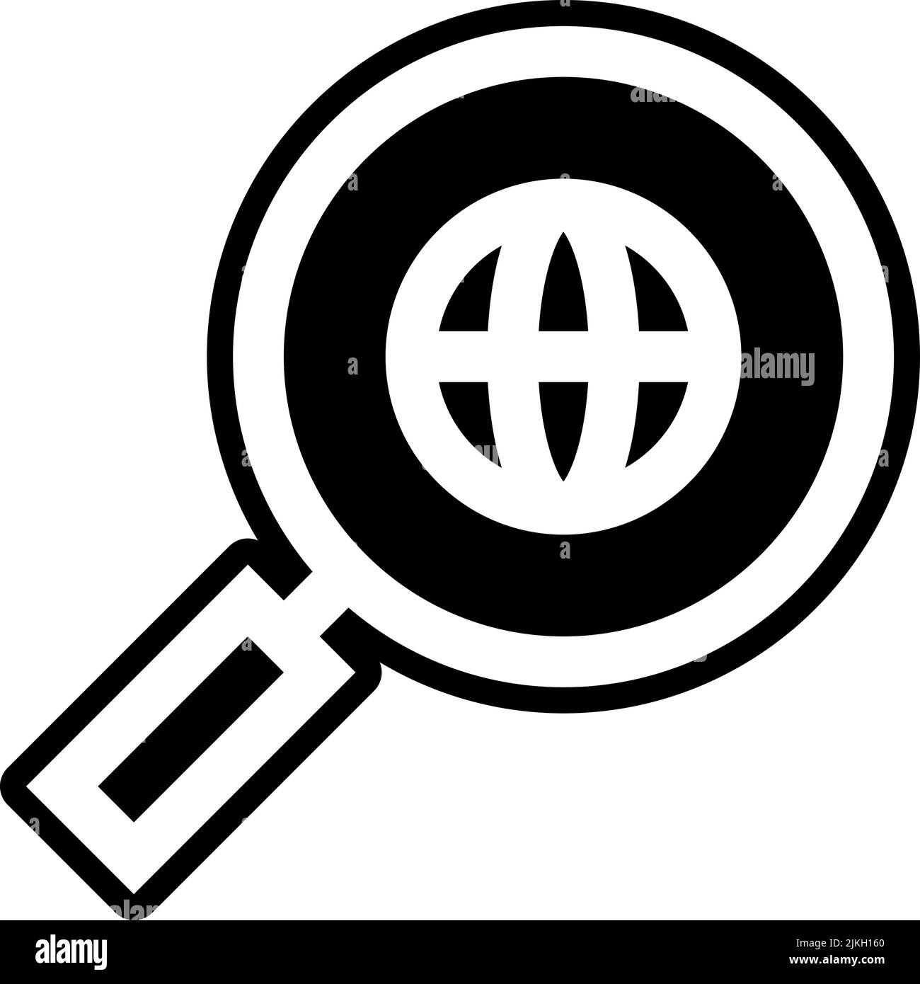search icon black vector illustration Stock Vector Image & Art - Alamy