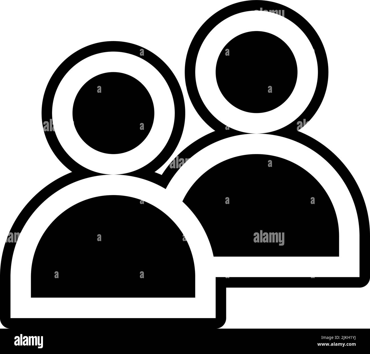 user icon black vector illustration Stock Vector Image & Art - Alamy