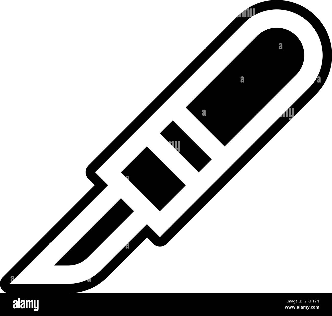 scalpel icon black vector illustration Stock Vector Image & Art - Alamy