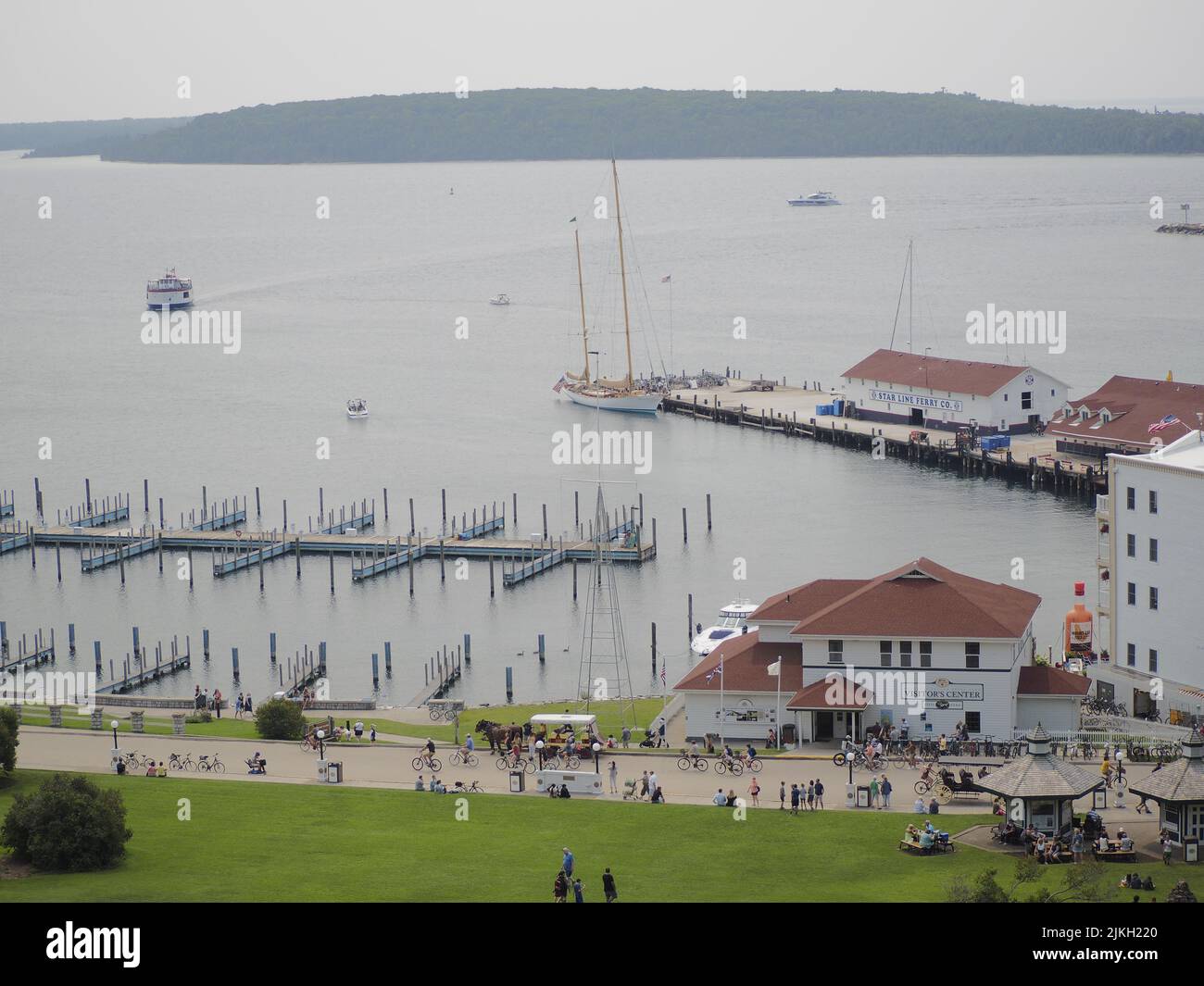 Michigan lake dock hi-res stock photography and images - Alamy