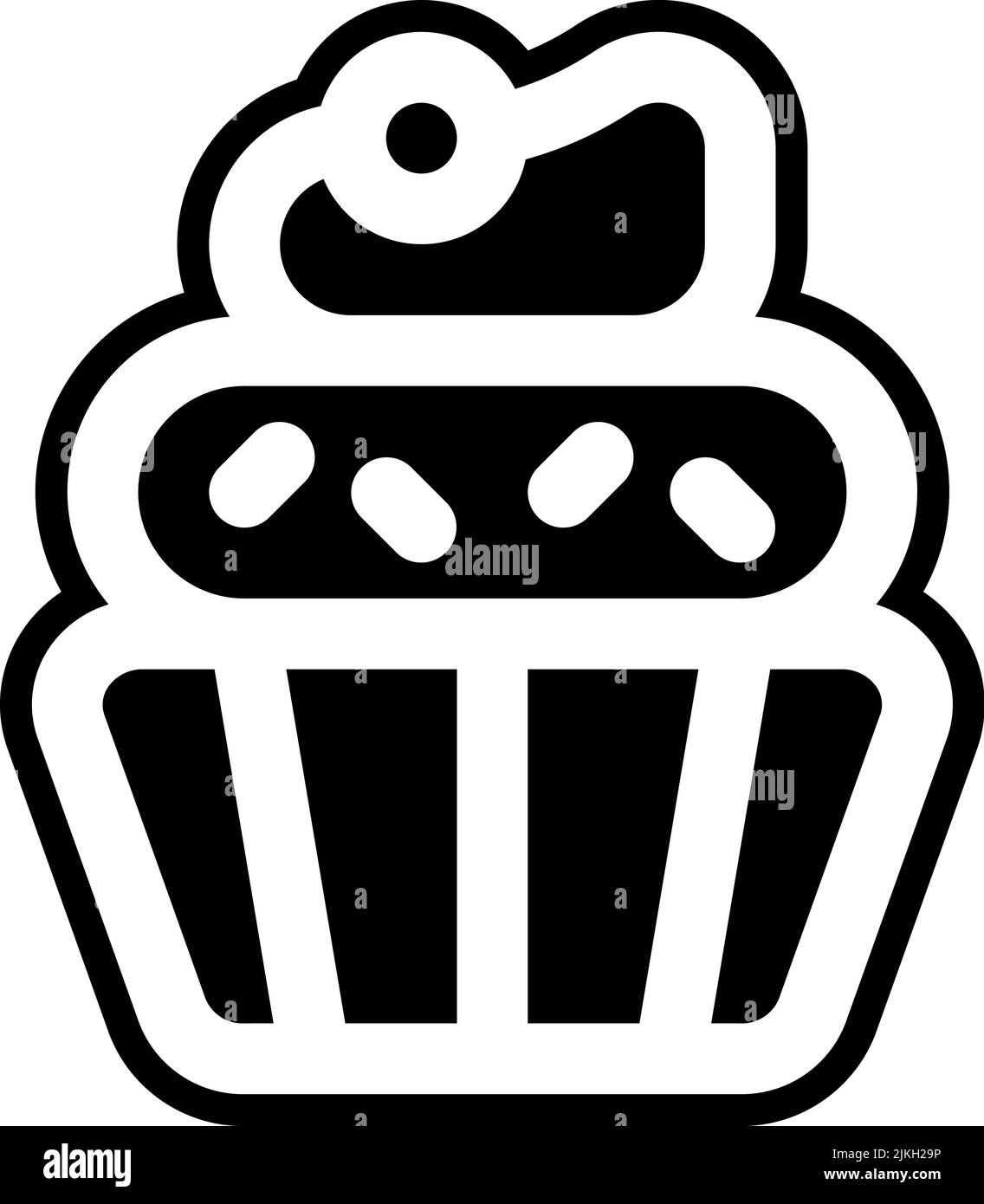 Eating cake logo Black and White Stock Photos & Images - Alamy