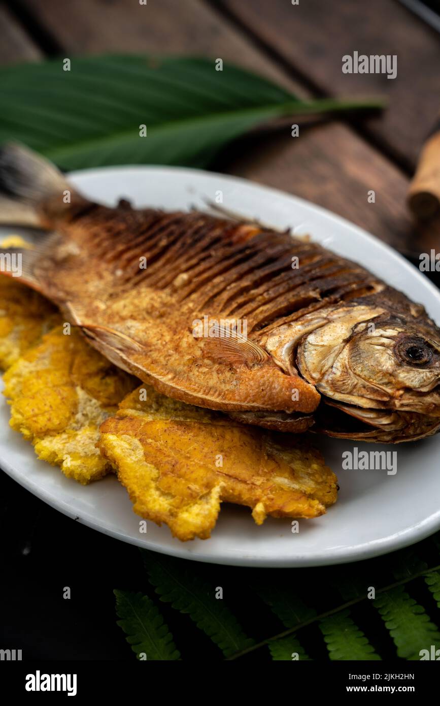 Whole cooked fish plate hi-res stock photography and images - Alamy